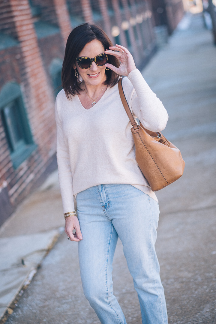 High Rise Ankle Jeans with Leopard Mules | Jo-Lynne Shane