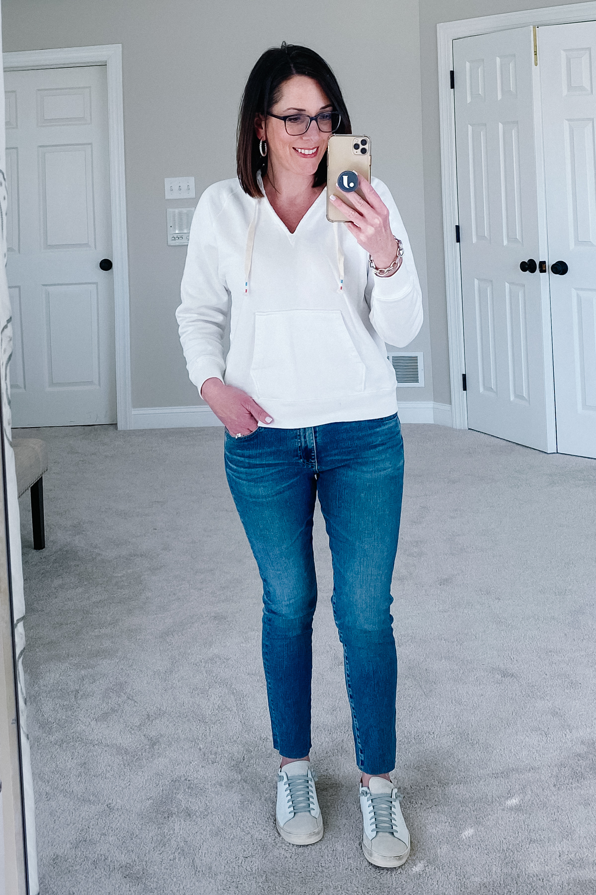 How To Cut Your Jeans for a DIY Raw Hem | Jo-Lynne Shane