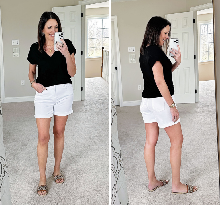 Spring Try-On Haul: Shorts, Tops, & Denim | Jo-Lynne Shane